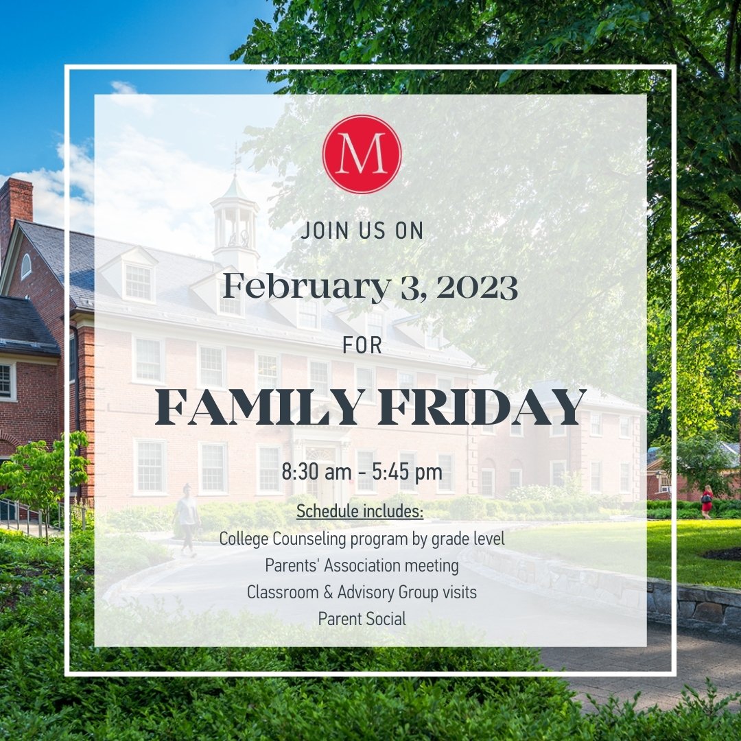 Family Friday #2 | Calendar | The Madeira School